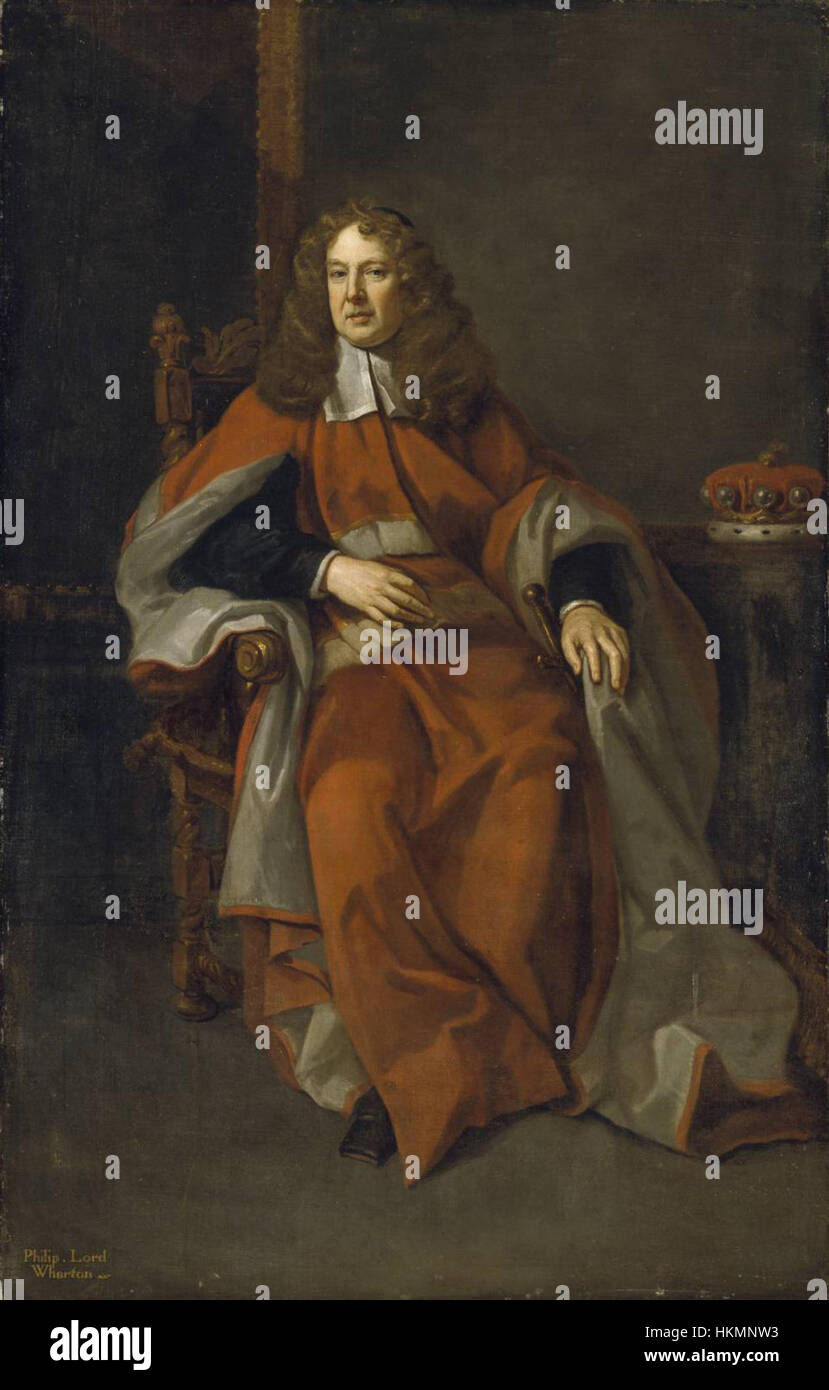 The portrait of the 4th Lord Wharton is a historical painting ...