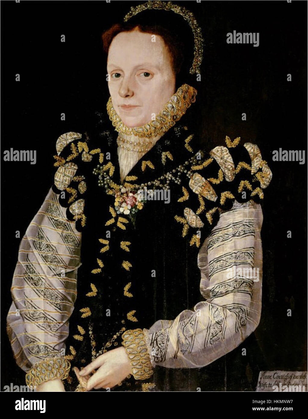 This portrait of Anne Russell, Countess of Warwick, captures her ...