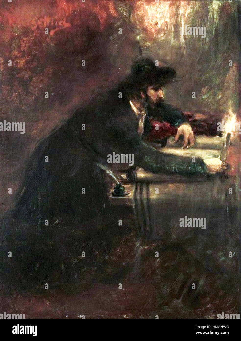 Gottlieb’s Torah Scribe painting highlights the detailed and revered ...