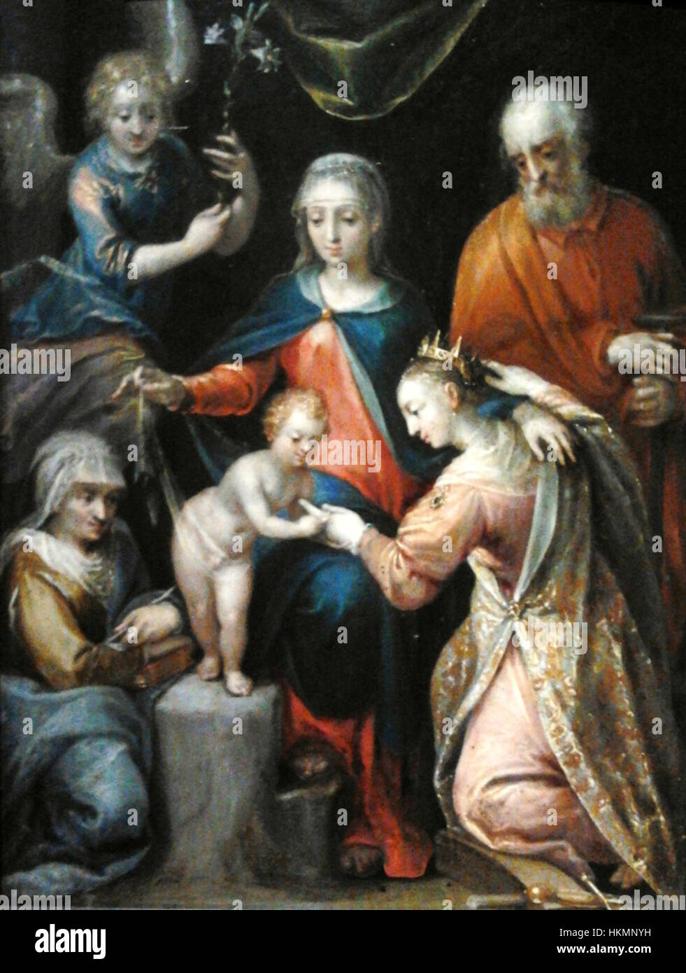 'Marriage of St. Catherine' by Quade van Ravesteyn depicts the ...