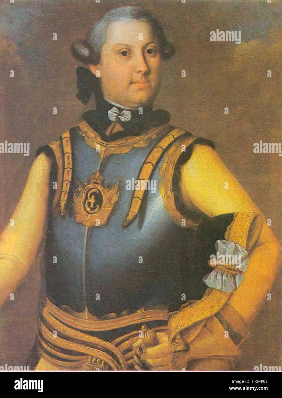 The portrait of Baron Andreas Ludvig Rozen, painted by M.L. Klaus in ...