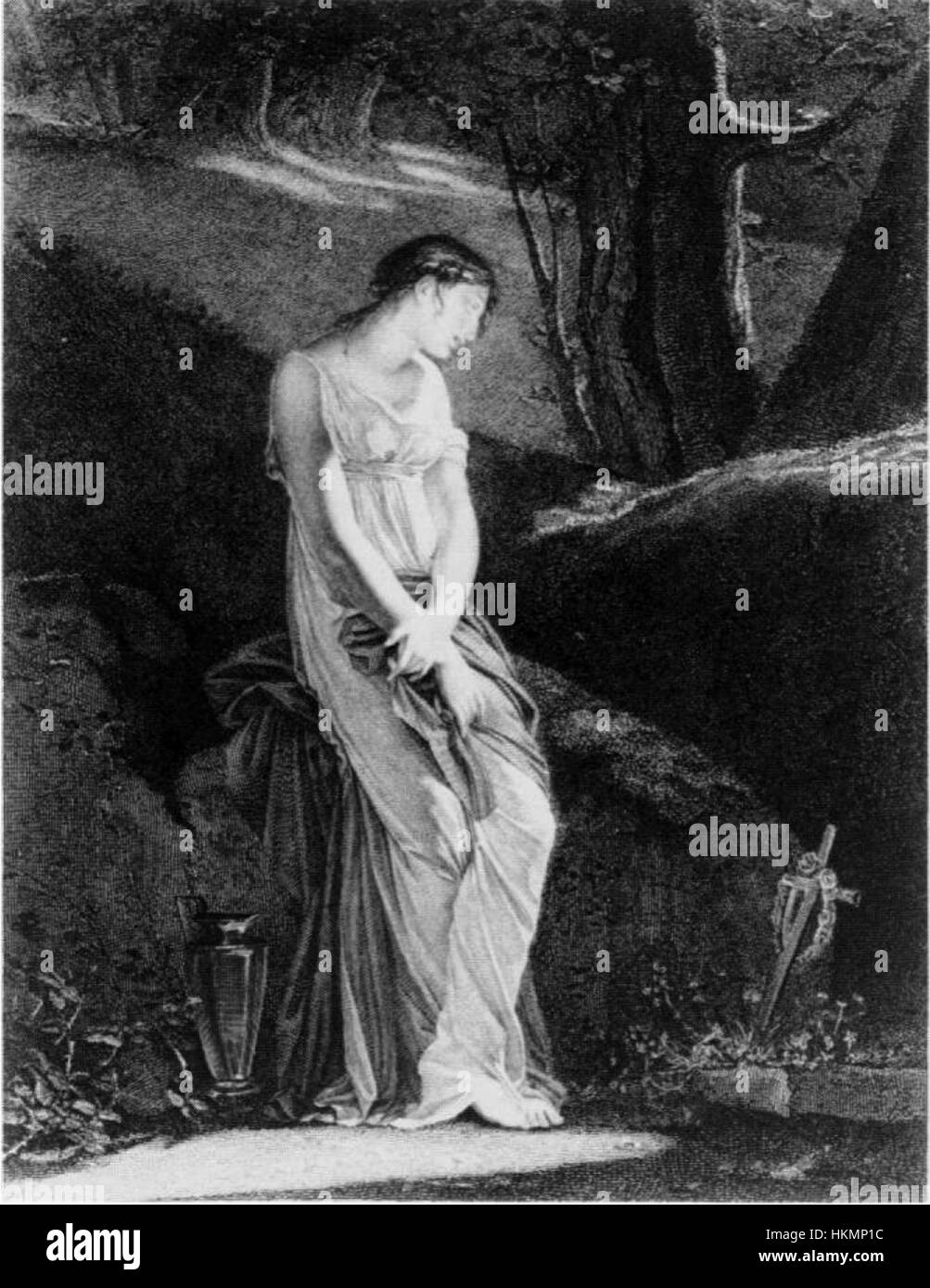 This 1812 painting, 'Mere-Infortunee', by Mayer, depicts a tragic or ...