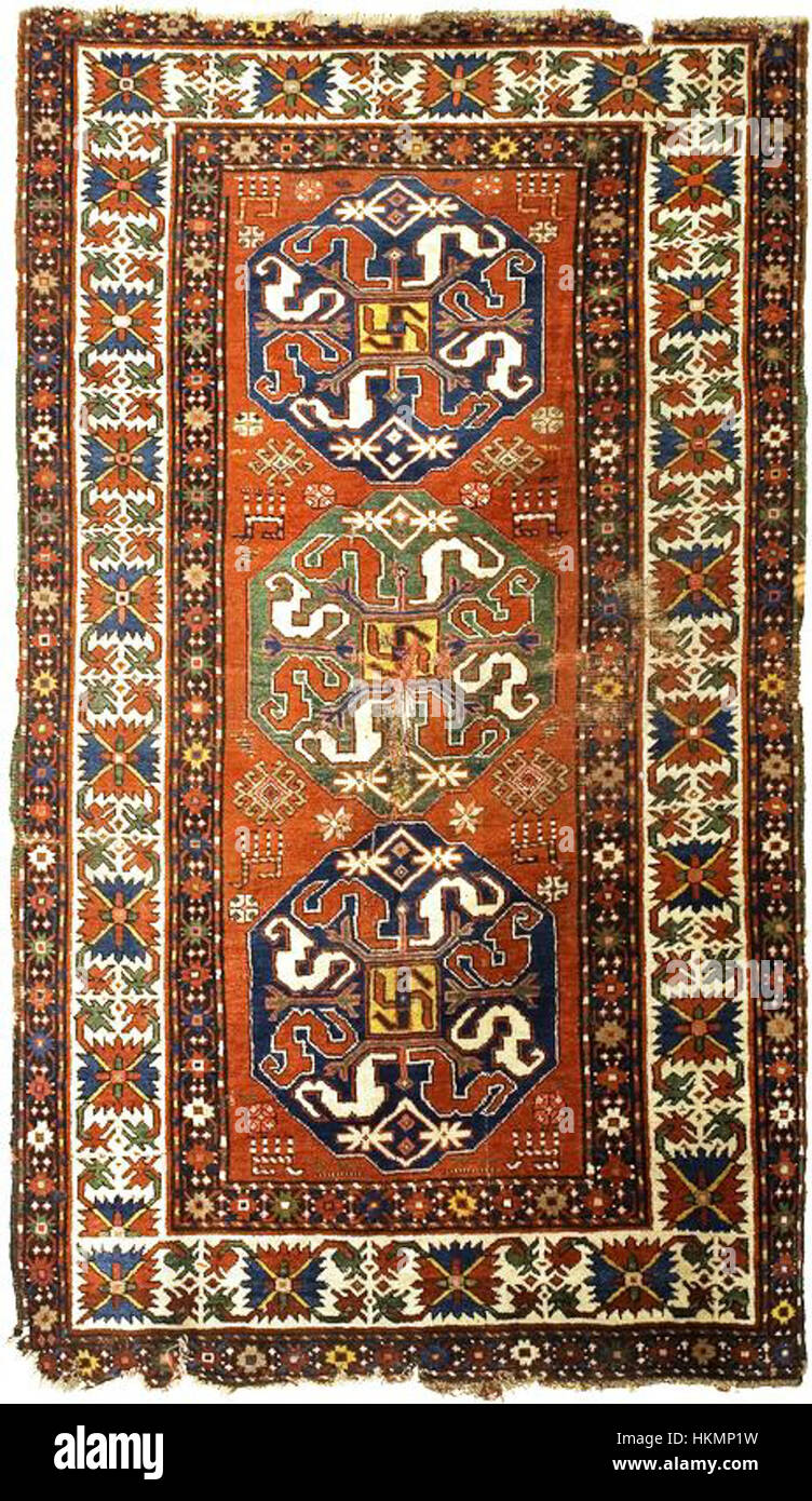 This Armenian rug, identified as No. 7870, showcases the intricate ...