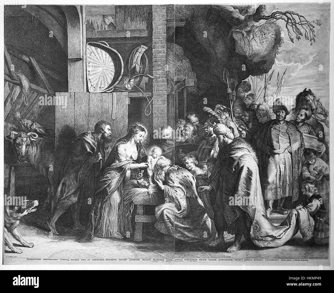 'Adoration of the Magi' by Vorsterman depicts the biblical scene where ...