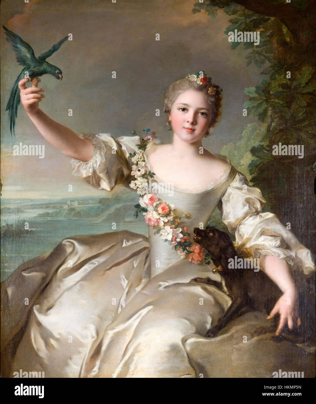 This portrait of Madame d'Antin by French artist Jean-Marc Nattier ...