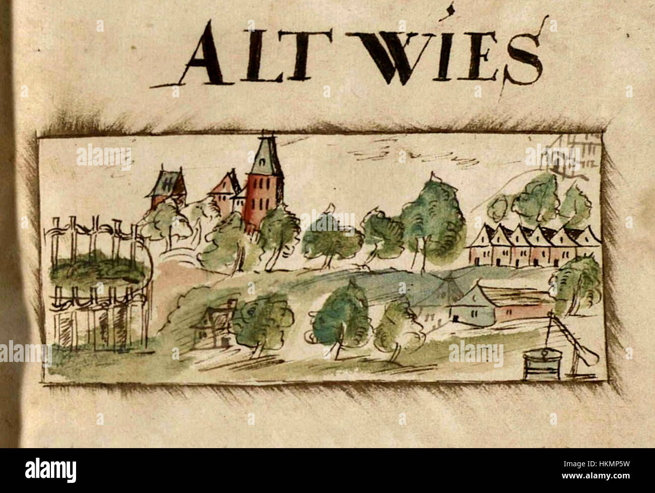 Altwies, painted by Jean Bertels in 1597, offers a historical oil ...