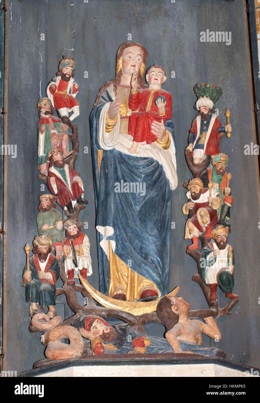 An illustration of the 'Arbre de Jesse' from the Church of Notre-Dame ...