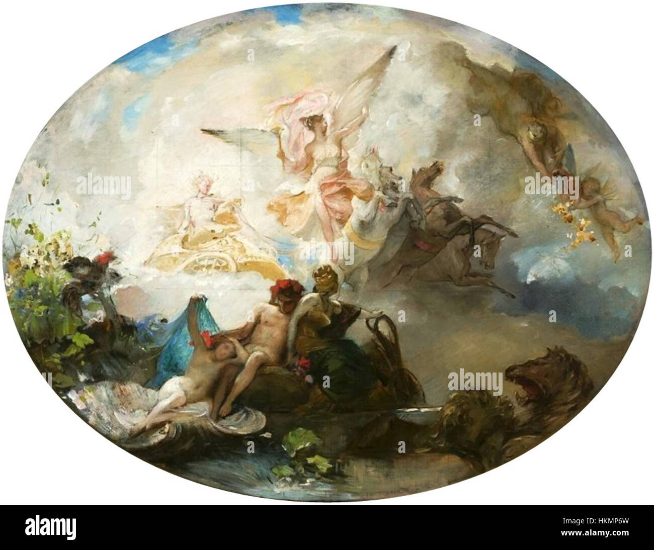 This painting by Henryk Siemiradzki, titled 'Aurora,' represents the ...