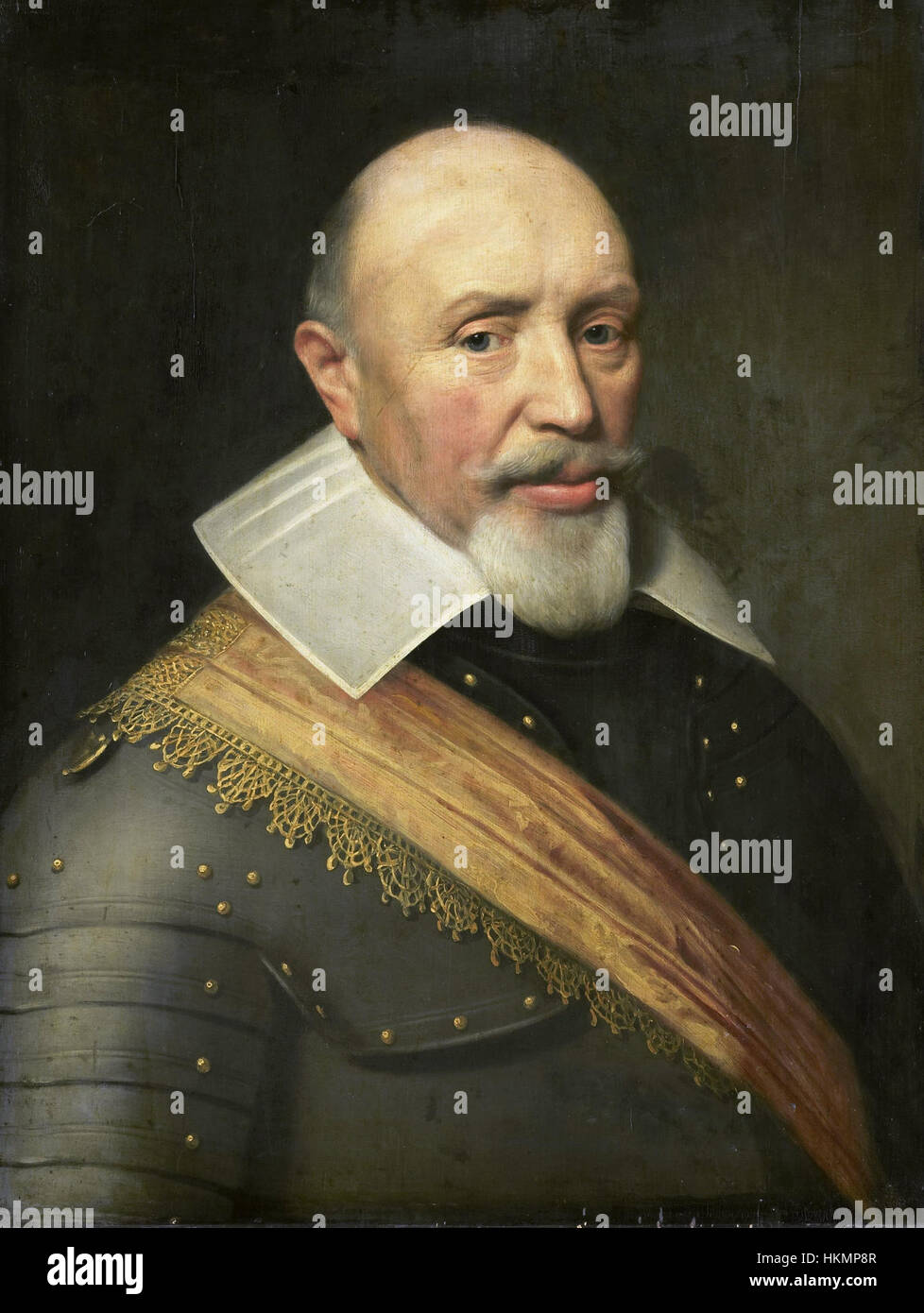 This portrait, attributed to Jan Antonisz. van Ravesteyn, captures the ...
