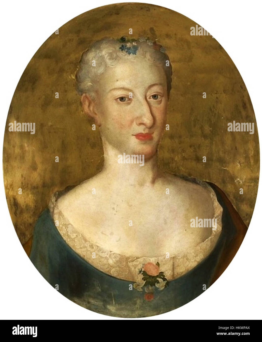 The anonymous portrait of a lady reflects the artistic conventions of ...