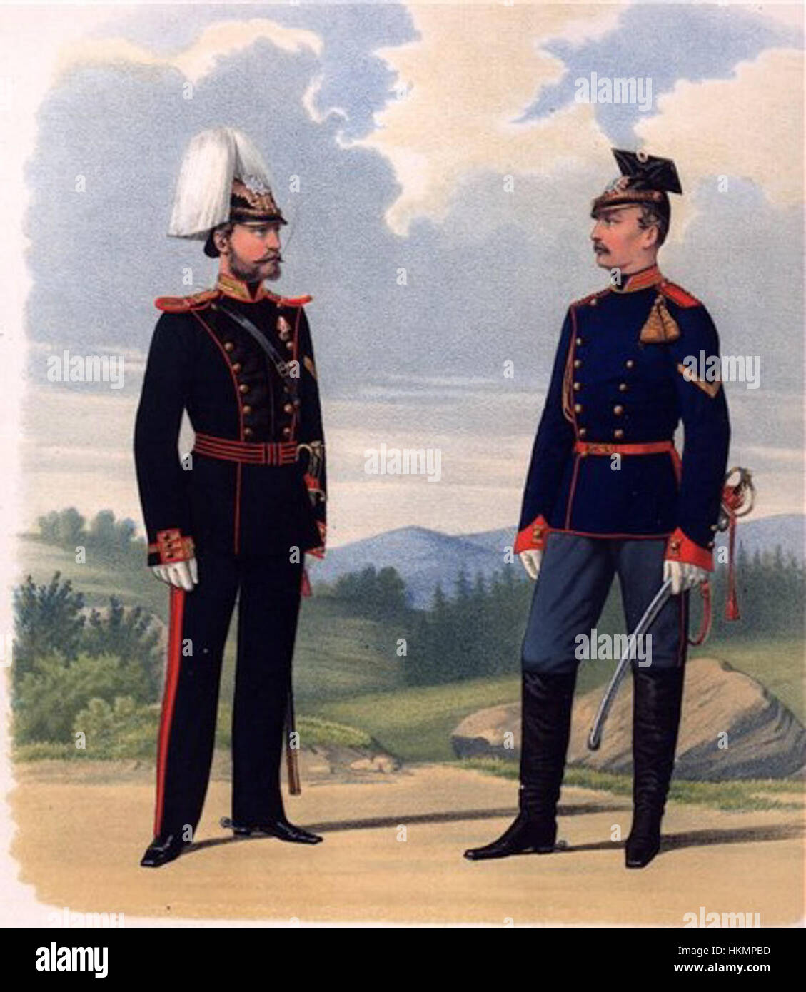 This depiction illustrates the changes in uniforms and armament of the ...