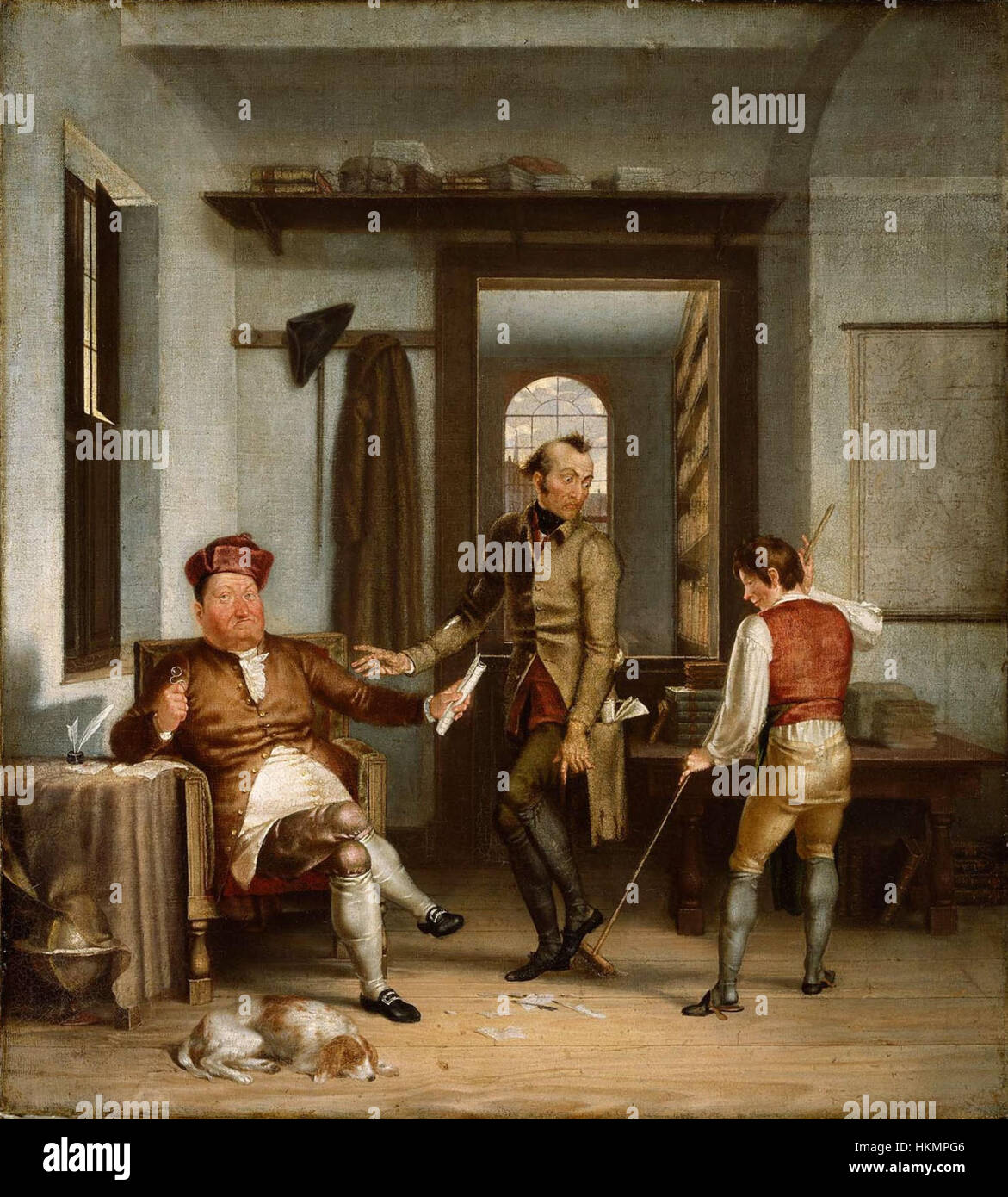 Washington Allston's painting '1811 Poor Author, Rich Bookseller ...