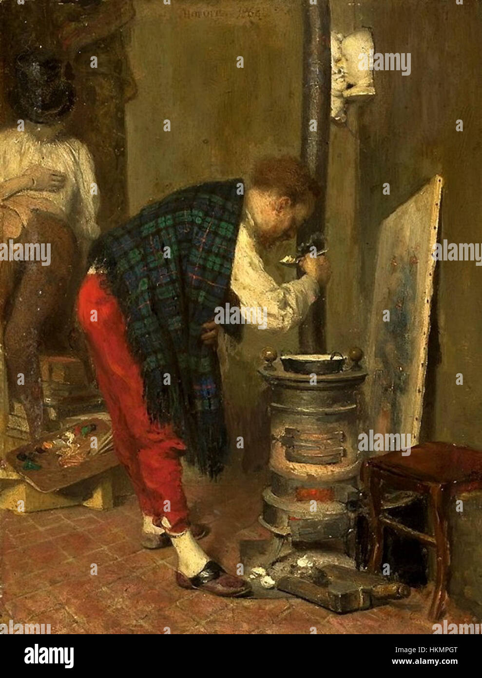 This image captures the artist Horowitz's studio, offering a glimpse ...