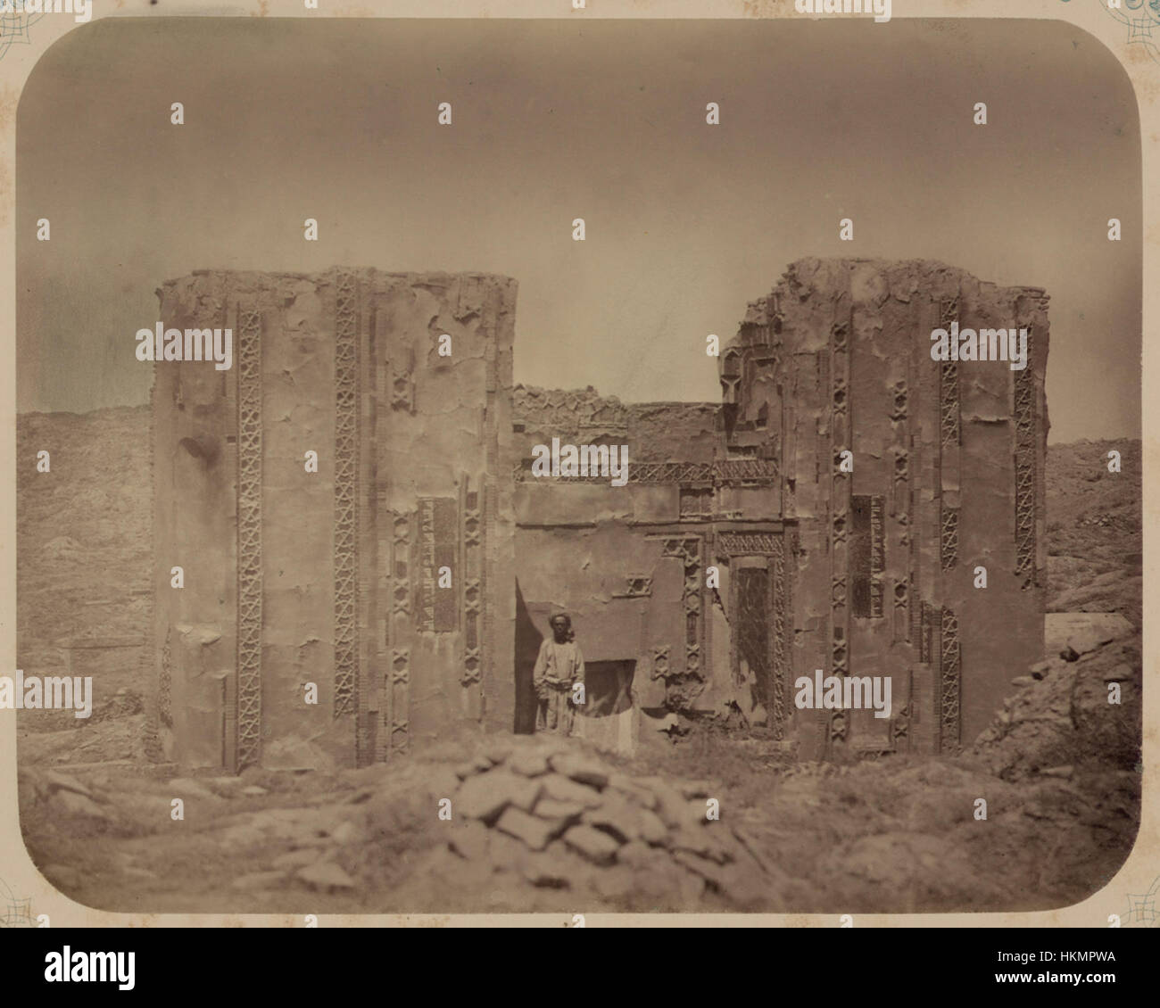 Antiquities of Samarkand. Tomb of the Saint Kusam-ibn-Abbas (Shah-i ...