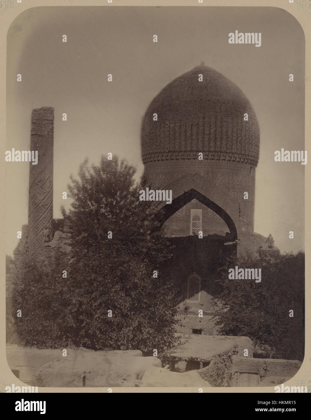 The Mausoleum of Emir Timur Kuragan, part of the ancient Samarkand site ...