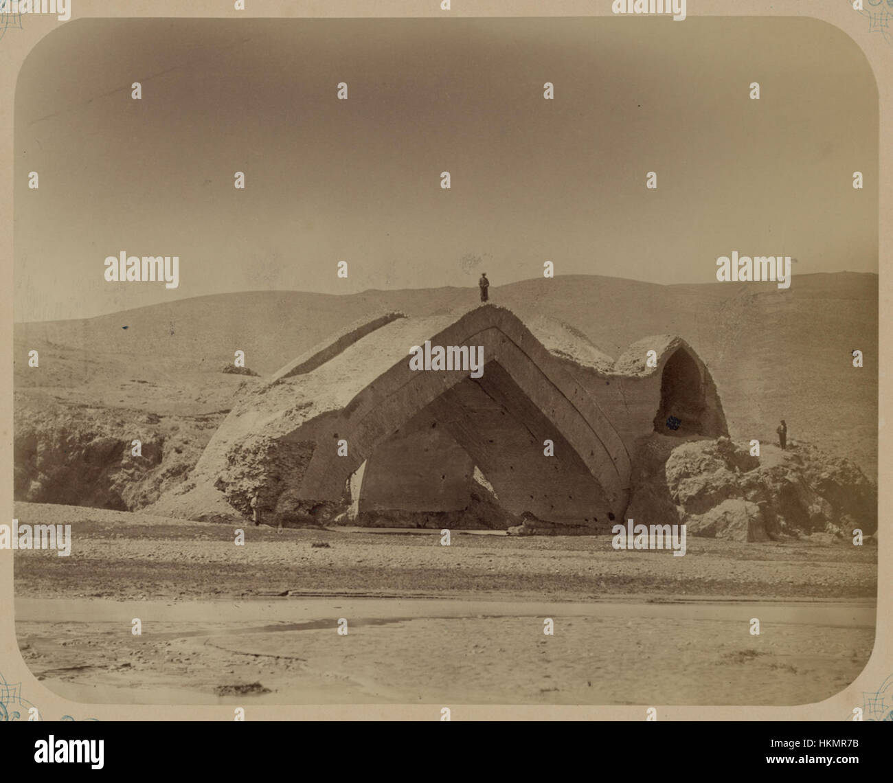 This artwork depicts the Bridge of Shadman Malik in Samarkand ...