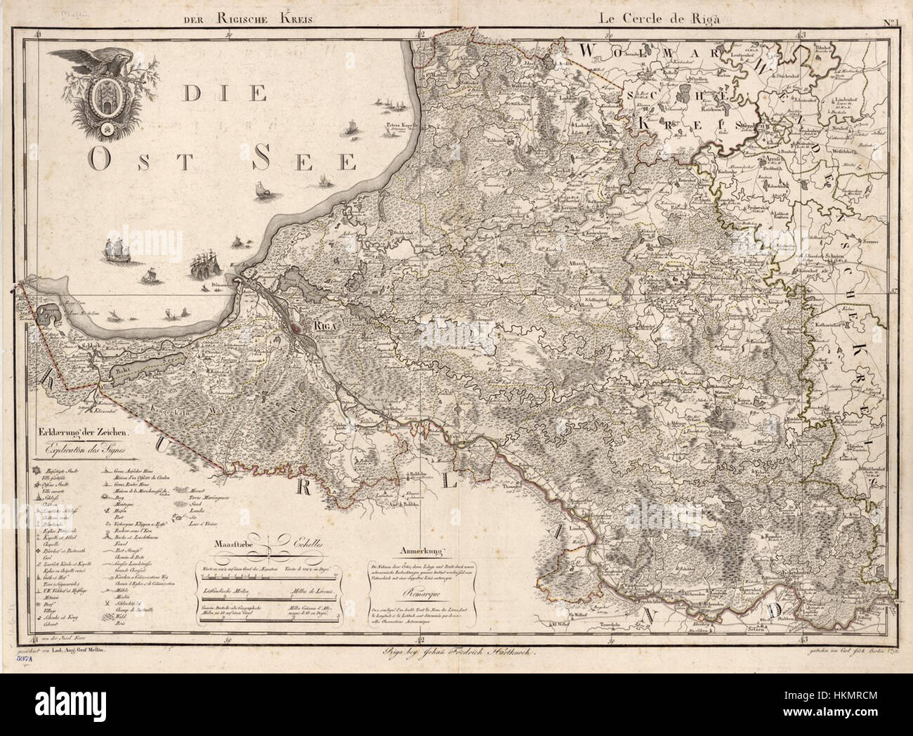 The 'Atlas of Livonia' maps the two duchies of Livonia and Estonia, as ...