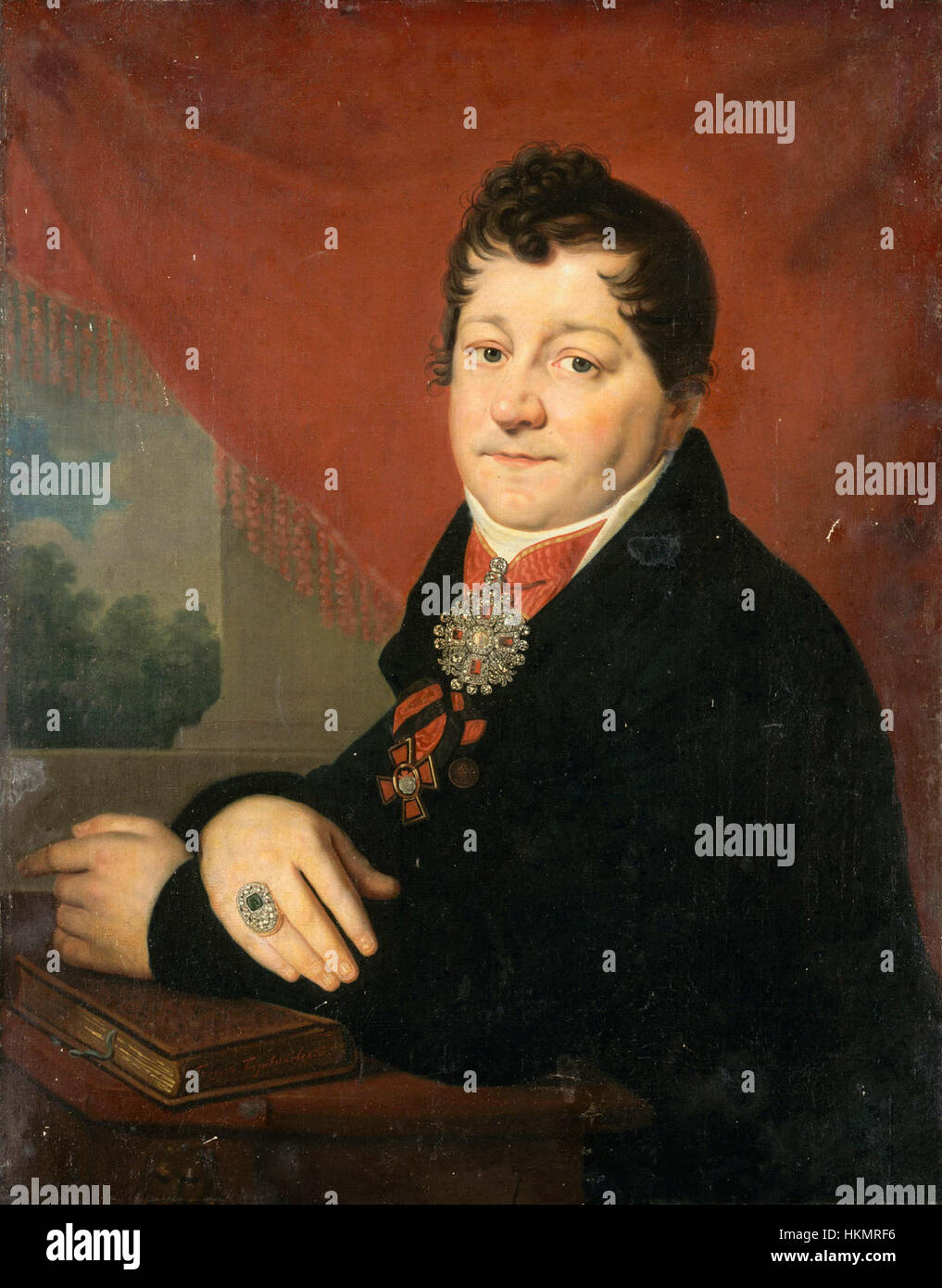 A portrait of S.S. Yakovlev by Russian artist Vladimir Borovikovsky ...