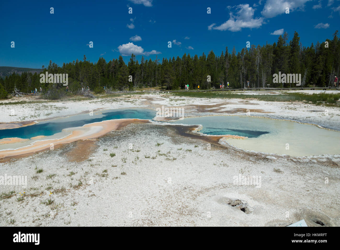 Geyser Hill, Upper Geyser Basin, Yellowstone National Park, Wyoming ...