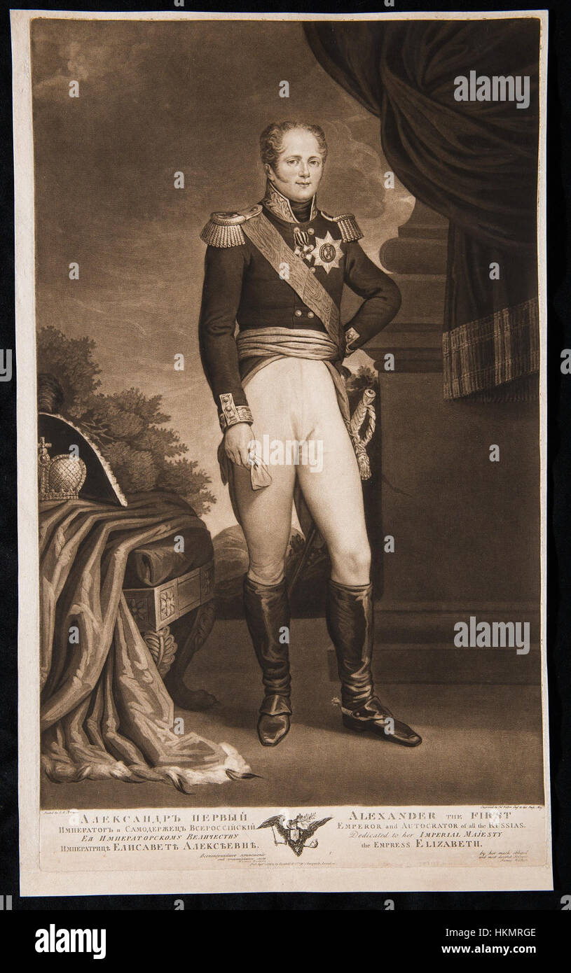 Russian emperor alexander i hi-res stock photography and images - Alamy