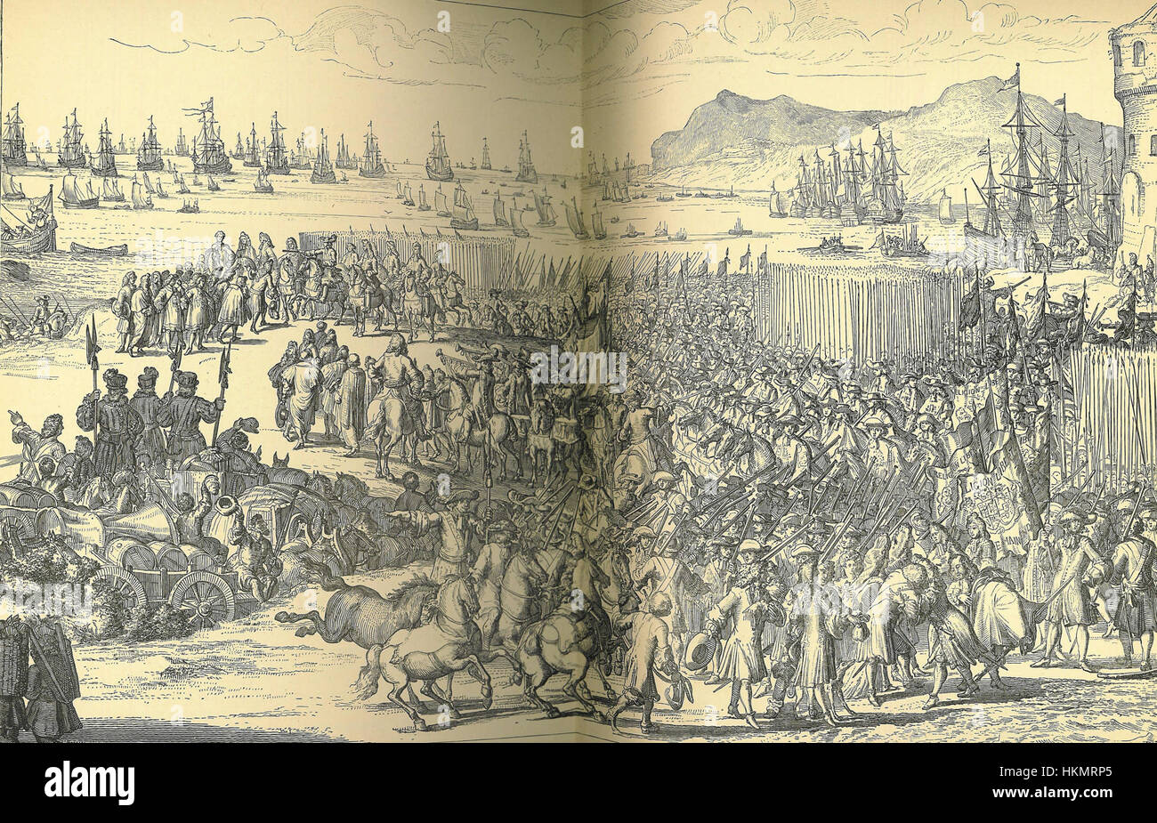 The painting 'Arrival of William III of Orange in England' depicts the ...