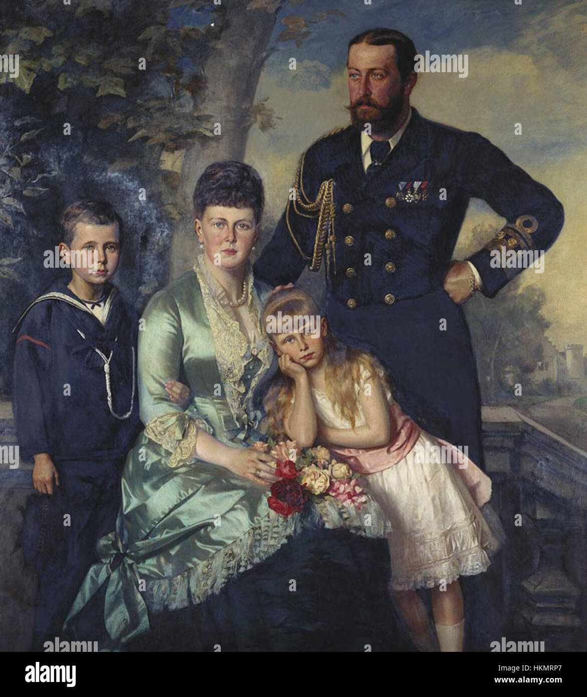 This 1884 painting by Carl Rudolph Sohn features Alfred, Duke of ...