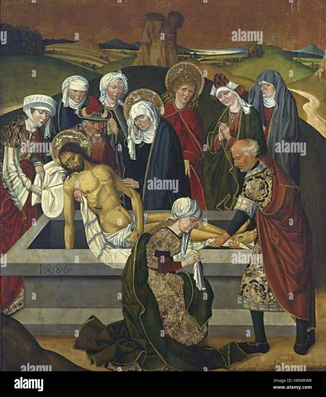The 'Entombment' by the Master of 1486-1487 is a poignant depiction of ...