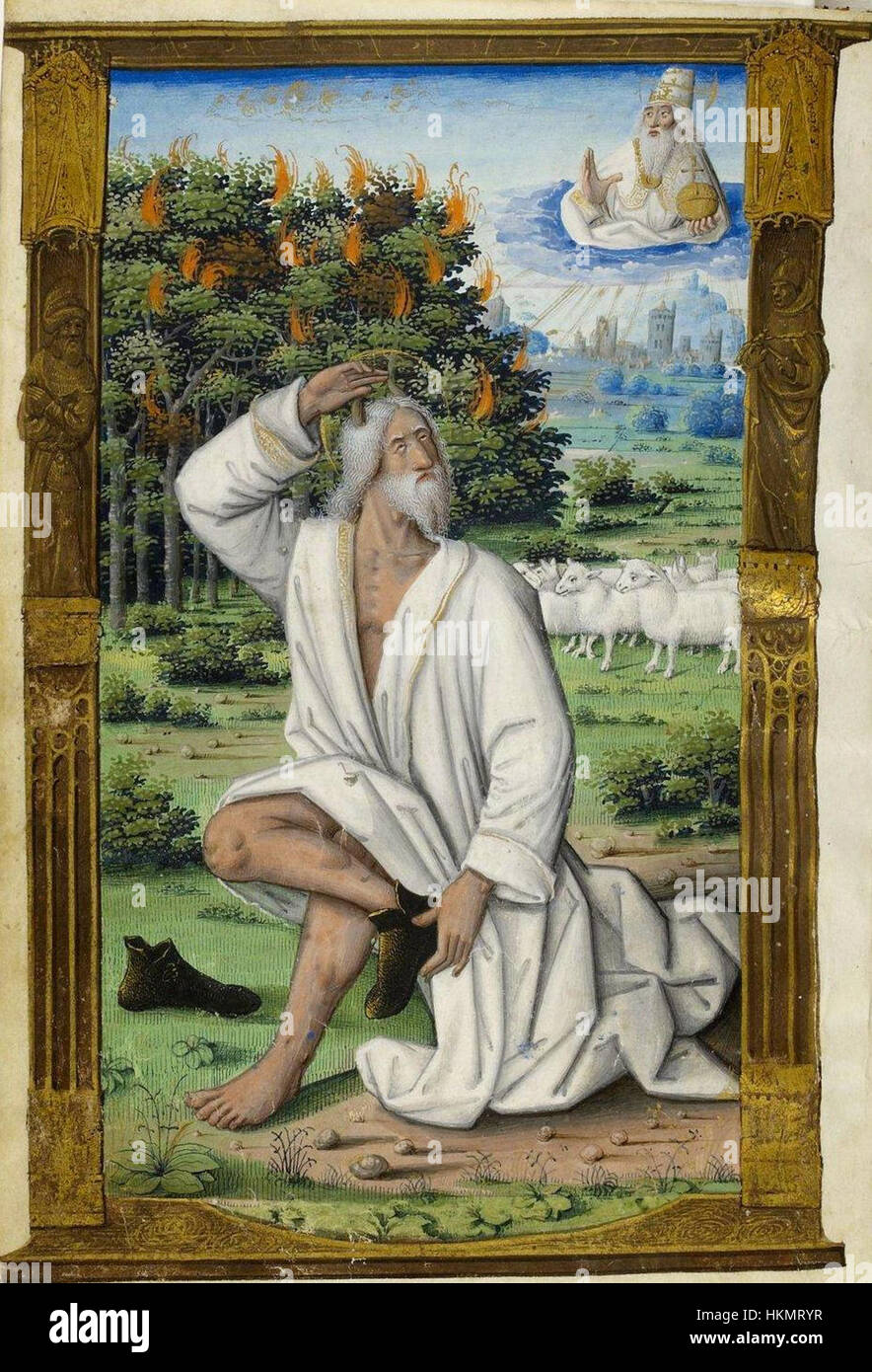 *25v-Moise* is an oil painting that interprets the Biblical story of ...