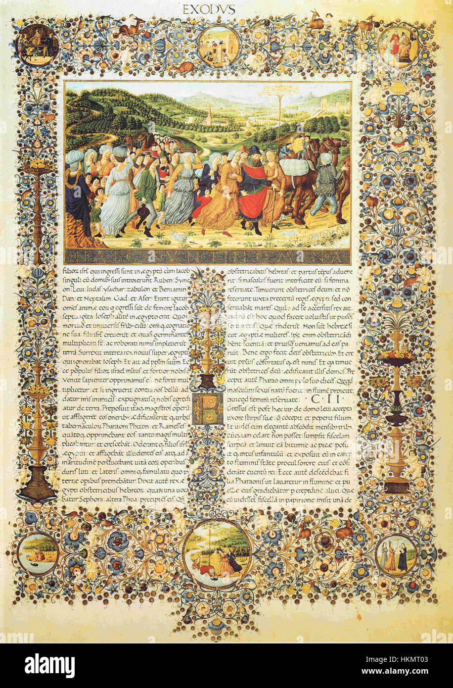 The 'Bibbia di Federico da Montefeltro' is a medieval manuscript ...