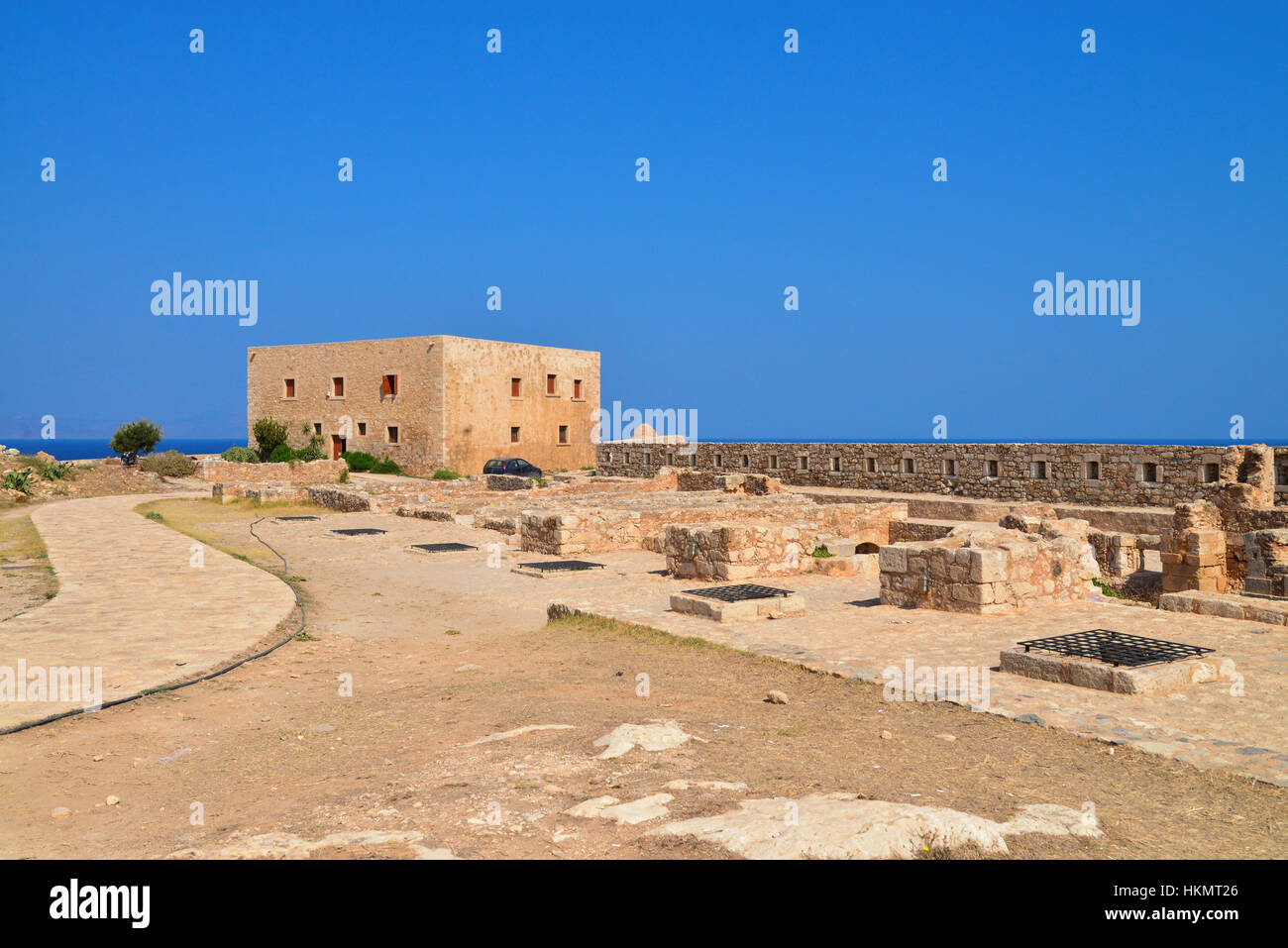 Rethymno city Greece Fortezza fortress armory landmark architecture ...