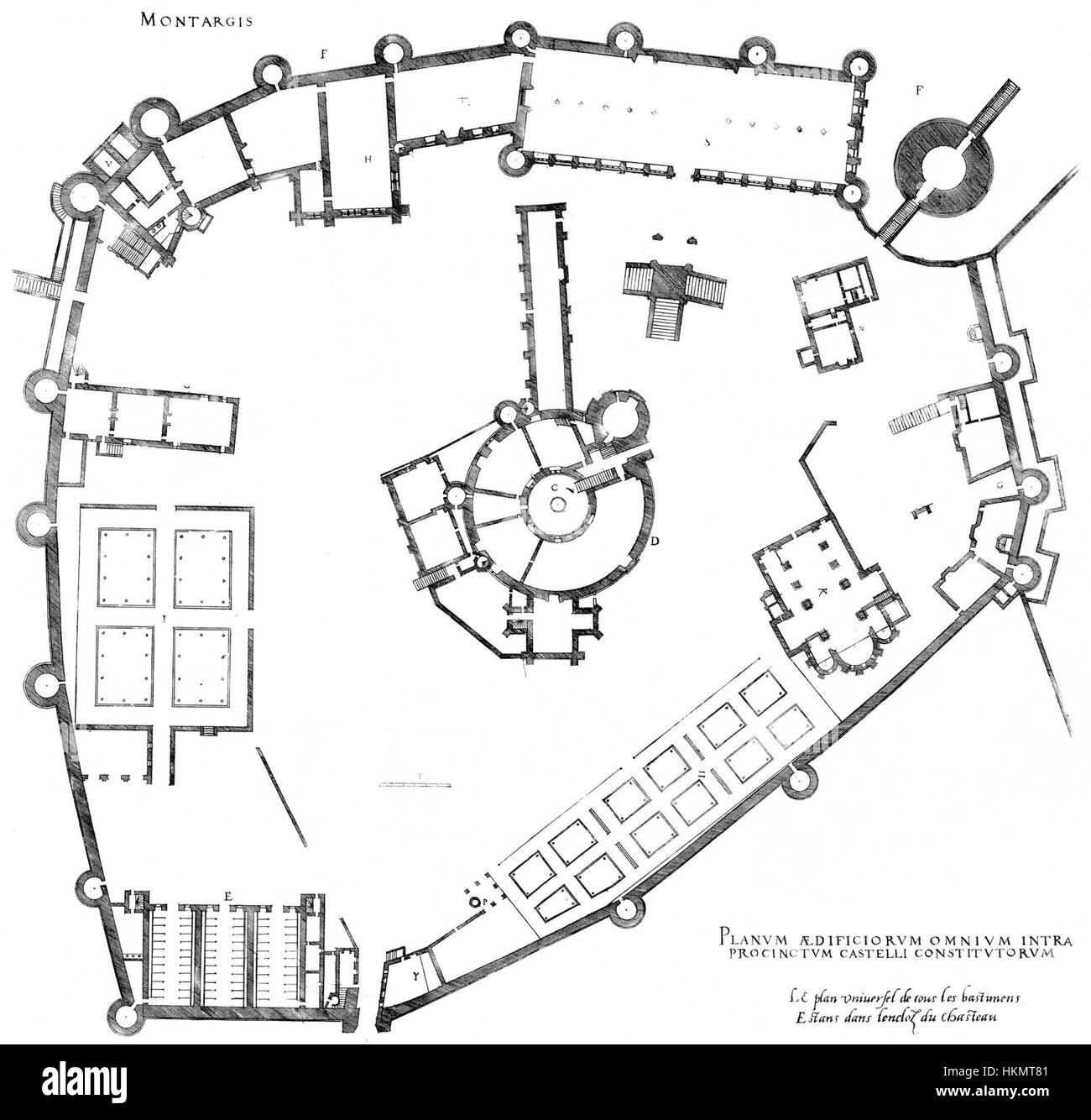 The Montargis plan, featured in 'Bastiments v1' by Gregg (1972 ...