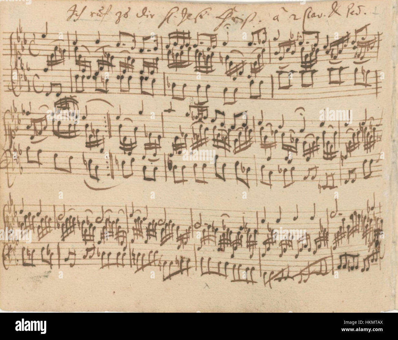 The 'Autograph Manuscript BWV 639' is a historical musical document ...