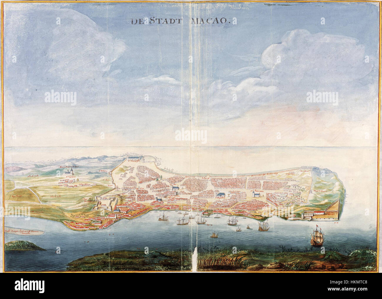 This bird's-eye view of the city of Macao, captured in the AMH-6030-NA ...