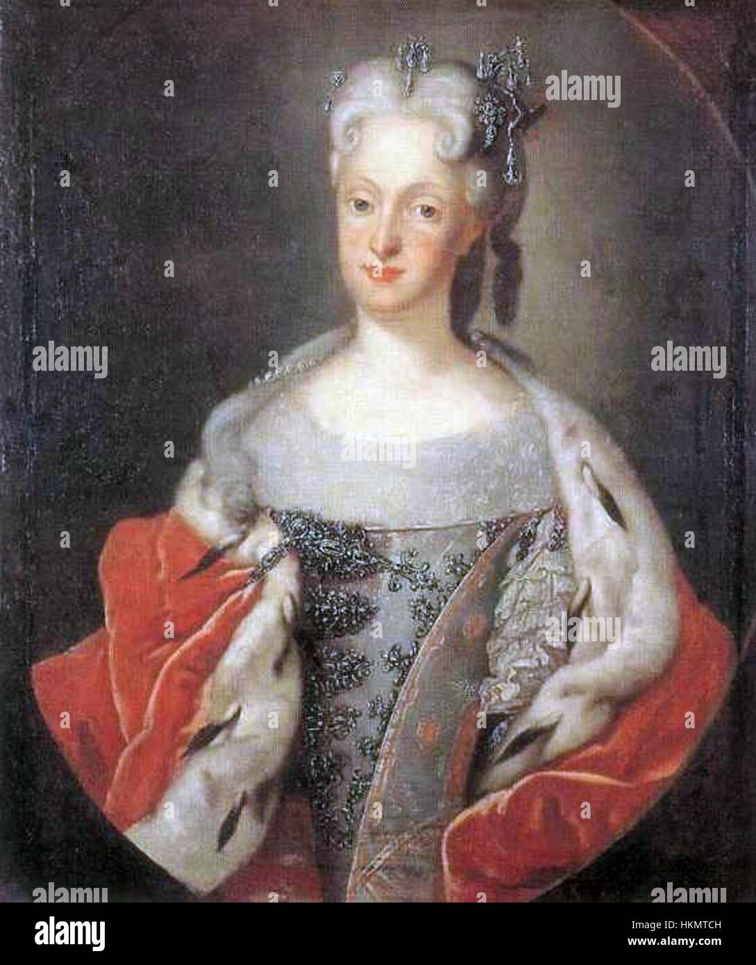 This portrait of Maria Josepha of Austria depicts her as a member of ...