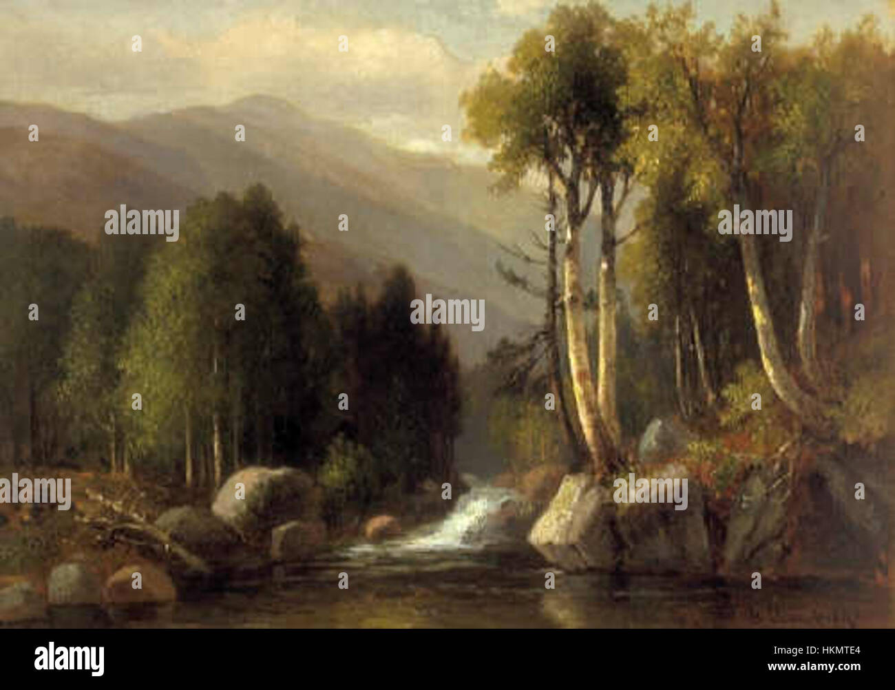 This painting by Benjamin Champney depicts the iconic Mount Washington ...