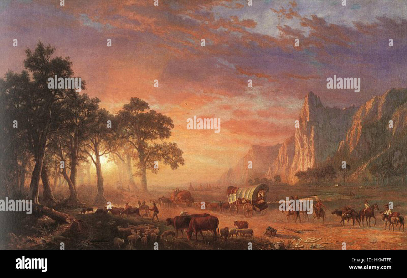 Albert Bierstadt’s painting ‘Oregon Trail’ captures the majestic ...