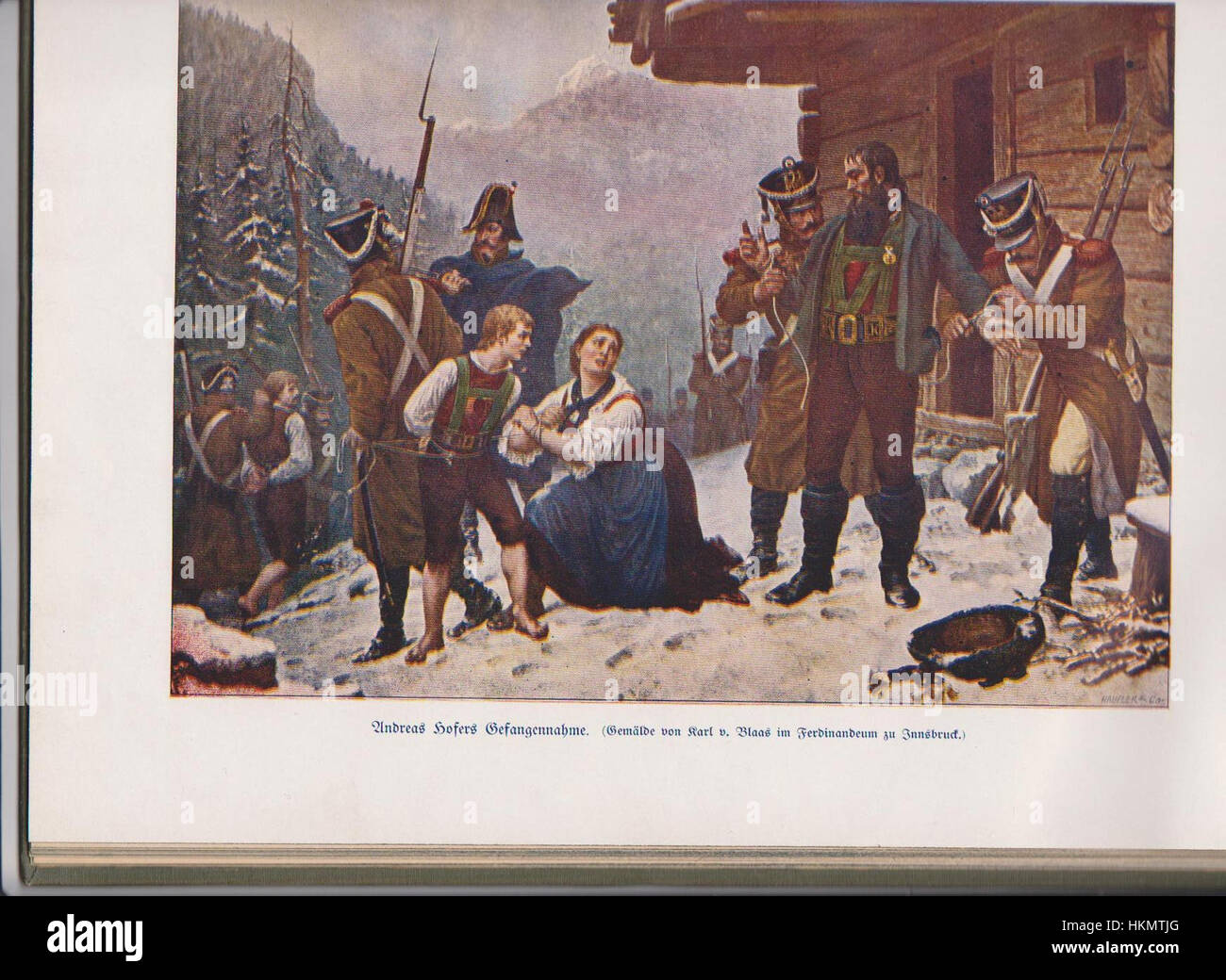 'Andreas Hofers Gefangennahme' by Karl v Blaas portrays the dramatic ...