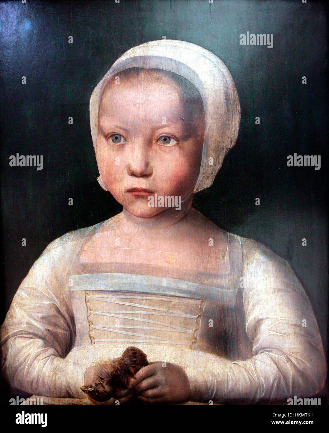 'Little Girl with Dead Bird' is a poignant painting that captures the ...