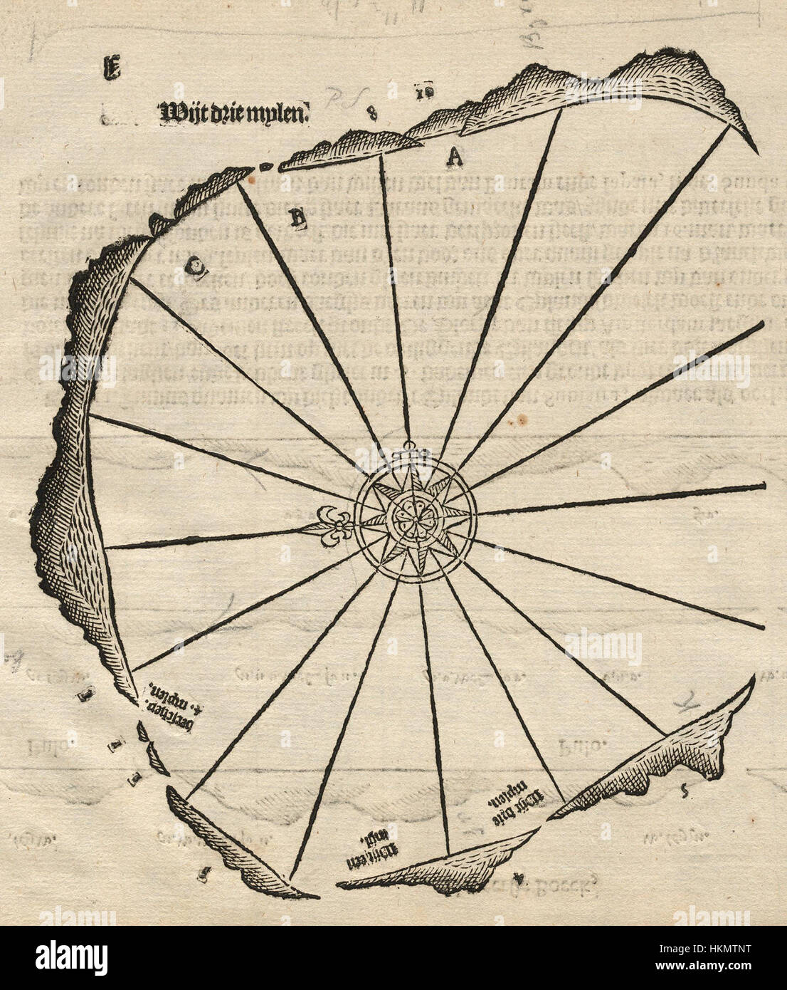 This artwork titled 'AMH-6630-KB' depicts the islands in the Bay of ...