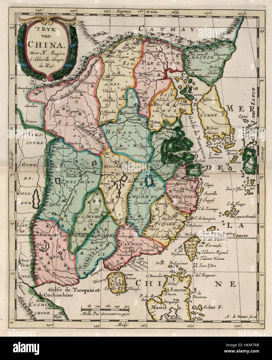 The 'AMH-6662-KB Map of China' is a historical map that provides a ...