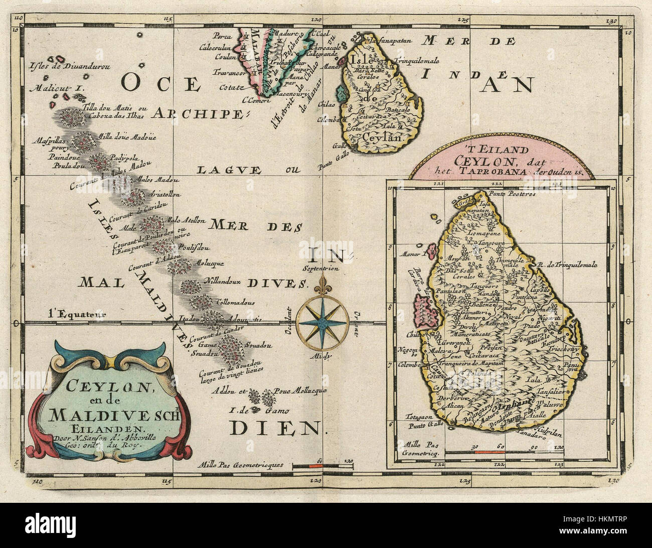 This map, part of a historical collection, details the island nations ...