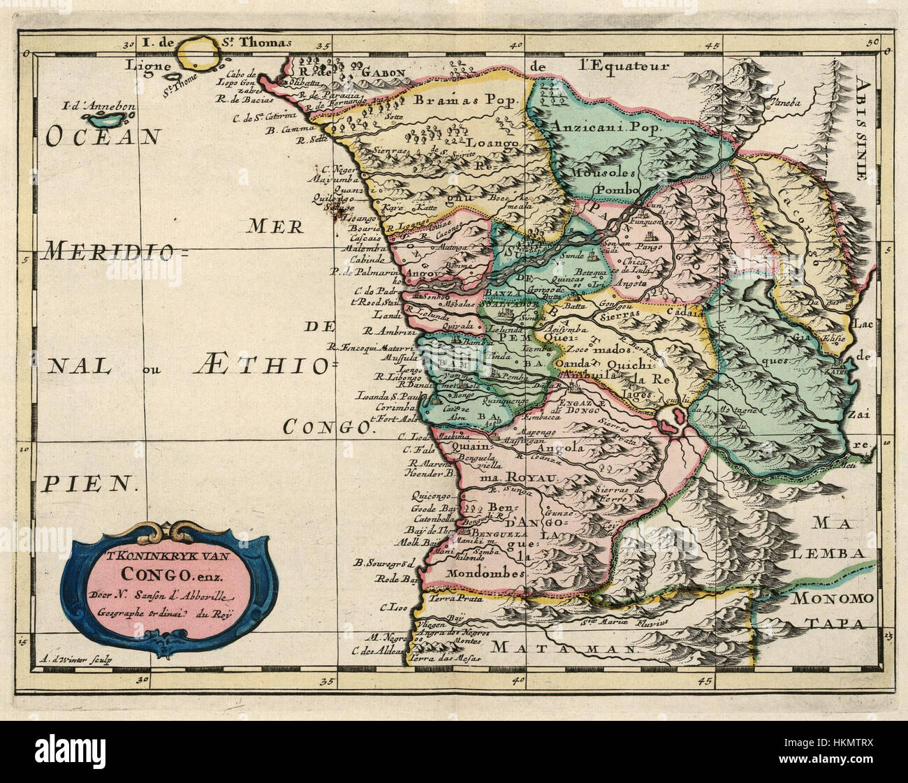 Historical angola map hi-res stock photography and images - Alamy