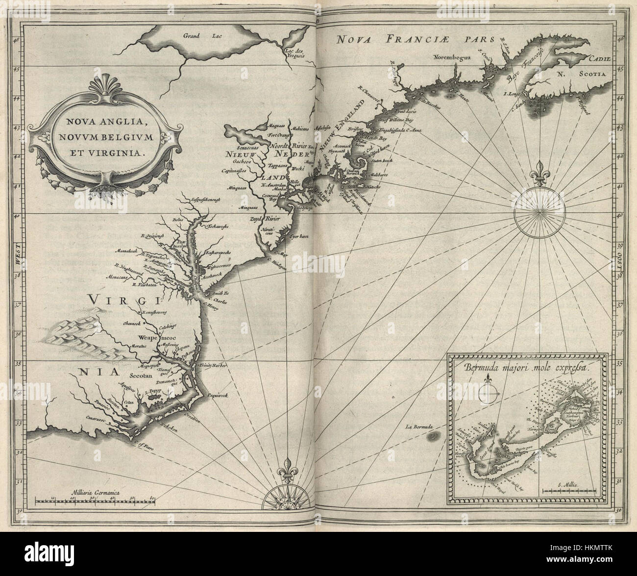 Colonial new york map hi-res stock photography and images - Alamy