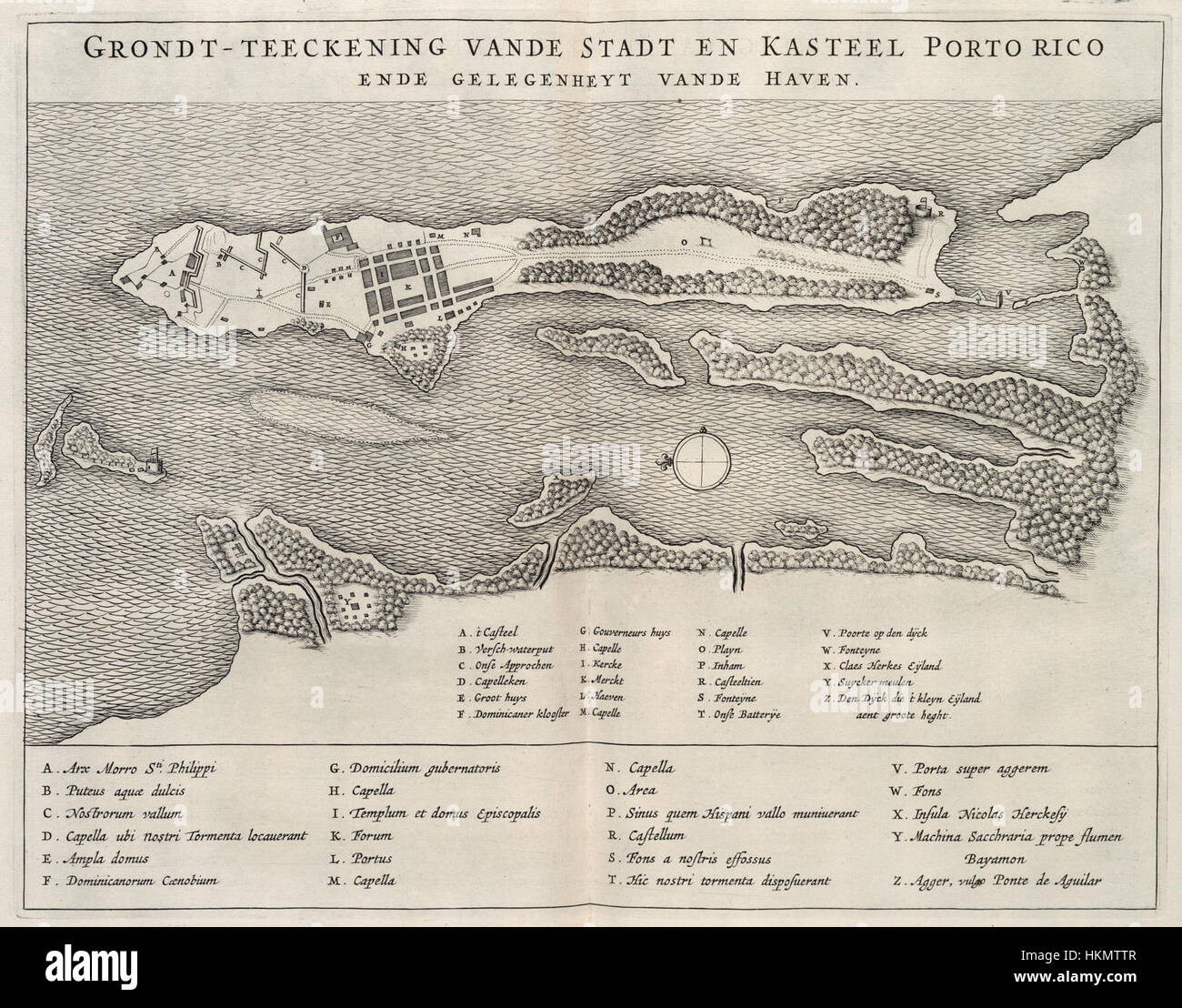 This historical map, labeled AMH-6712-KB, shows the layout of the city ...