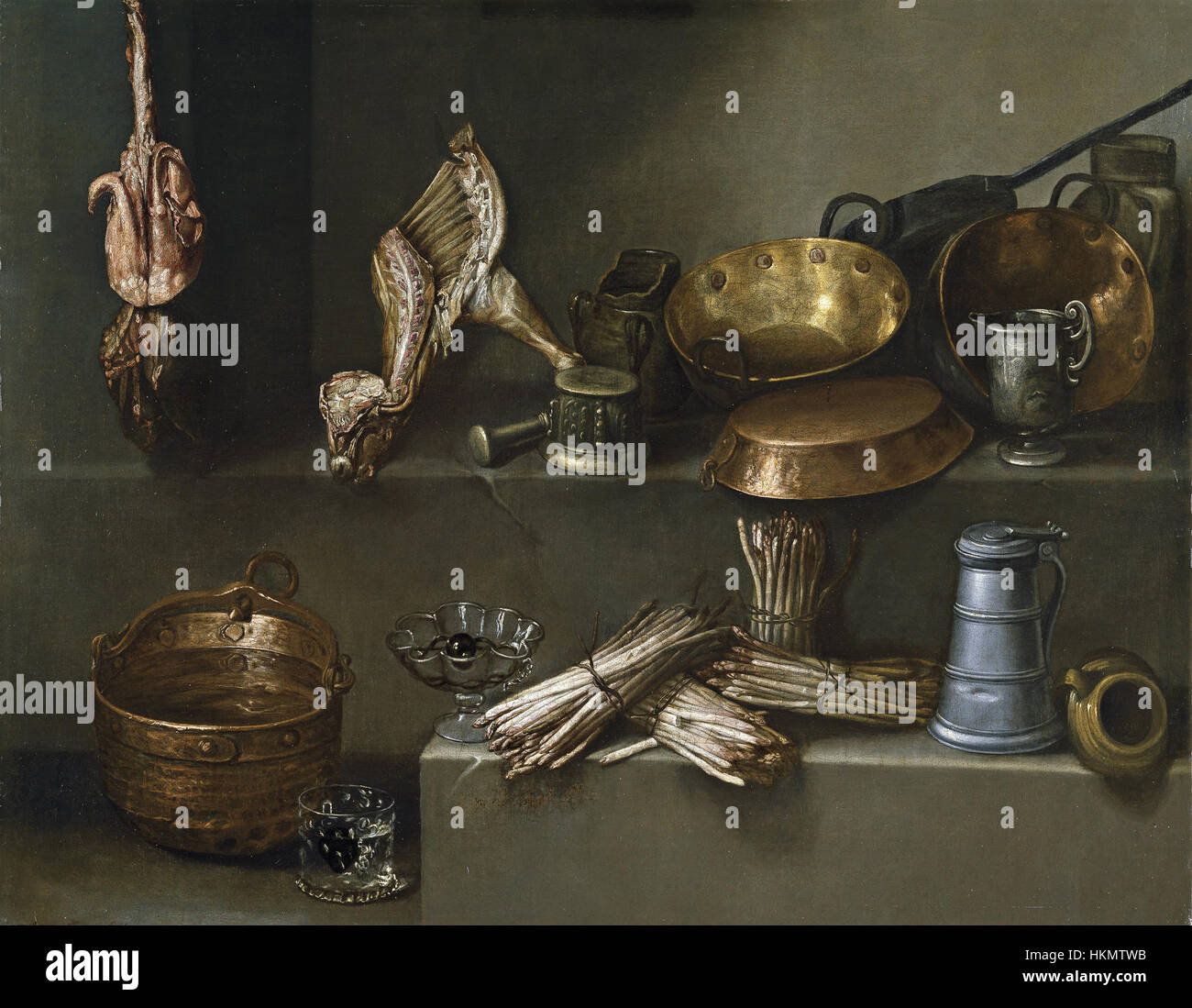 A 17th-century Spanish still life painting by the artist Arias Bodegon ...