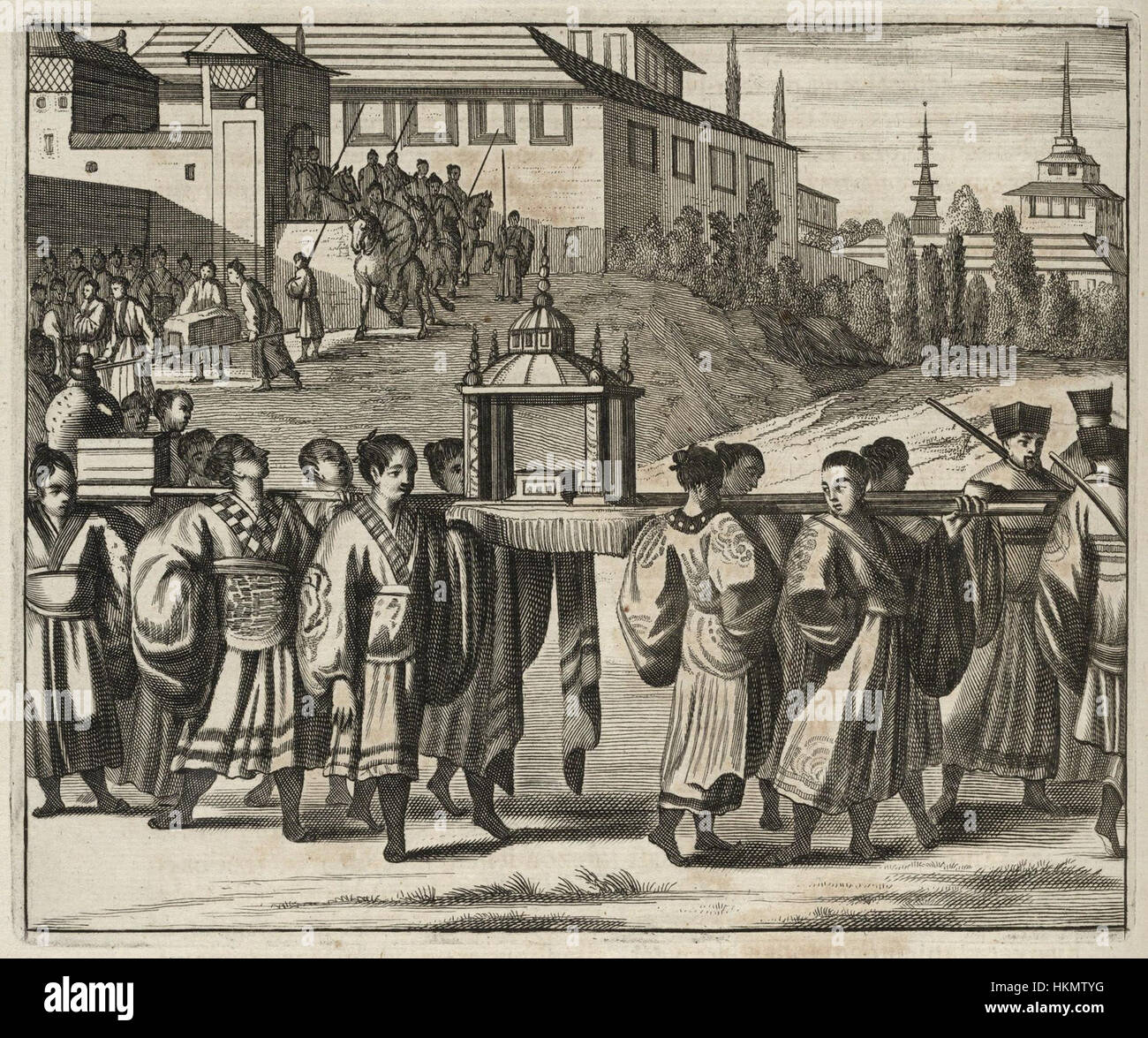 The painting 'The Dutch Delegation Led by Van Hoorn Receives a Letter ...