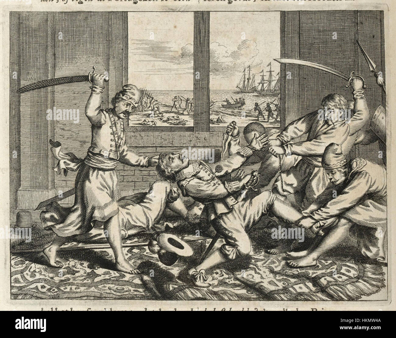 This painting depicts the dramatic moment of the murder of Sebald de ...