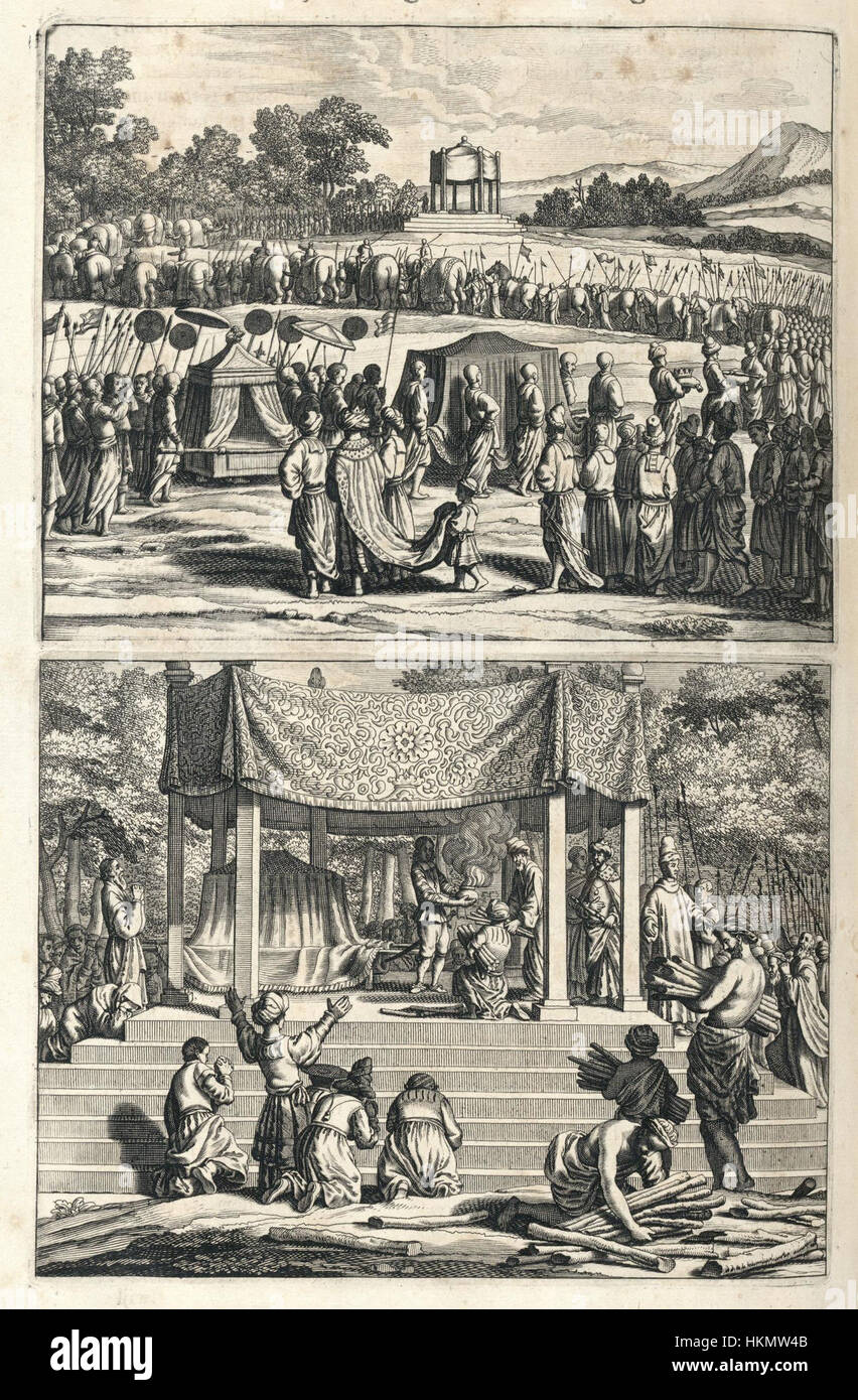 This set of paintings depicts the funeral procession of the Prince of ...
