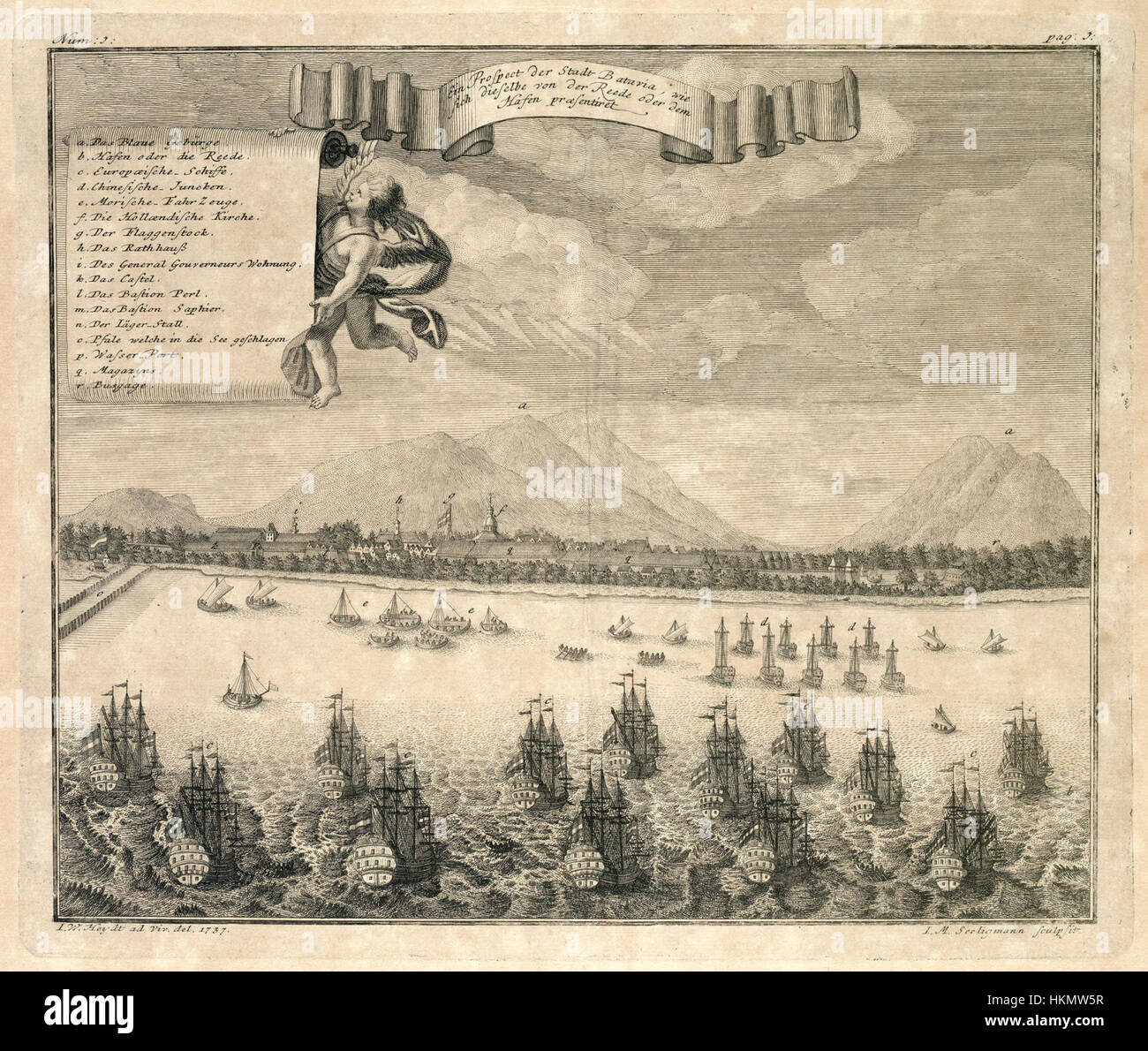 The painting 'View of Batavia' provides a depiction of the city of ...