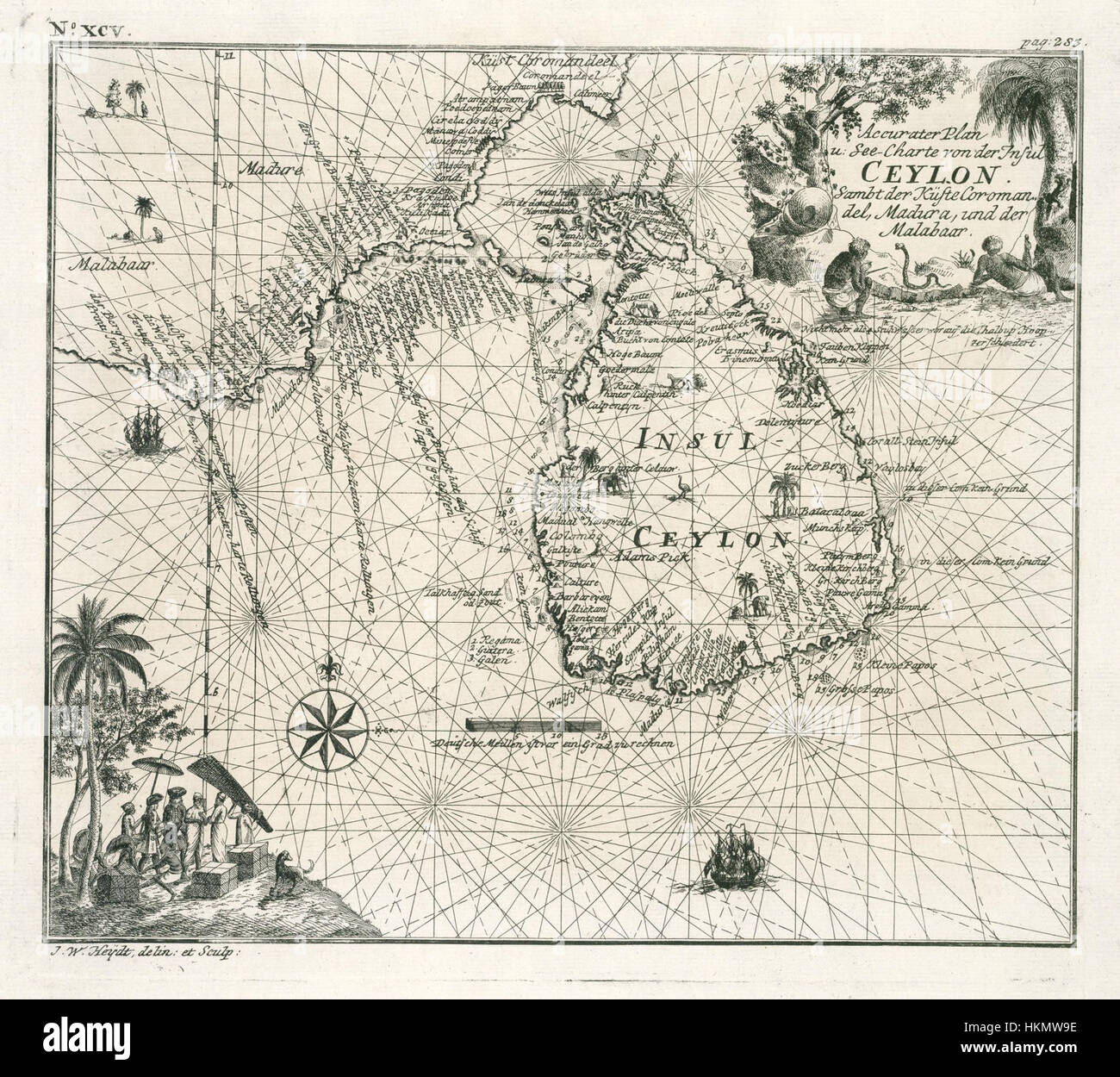 Map of ceylon hi-res stock photography and images - Alamy